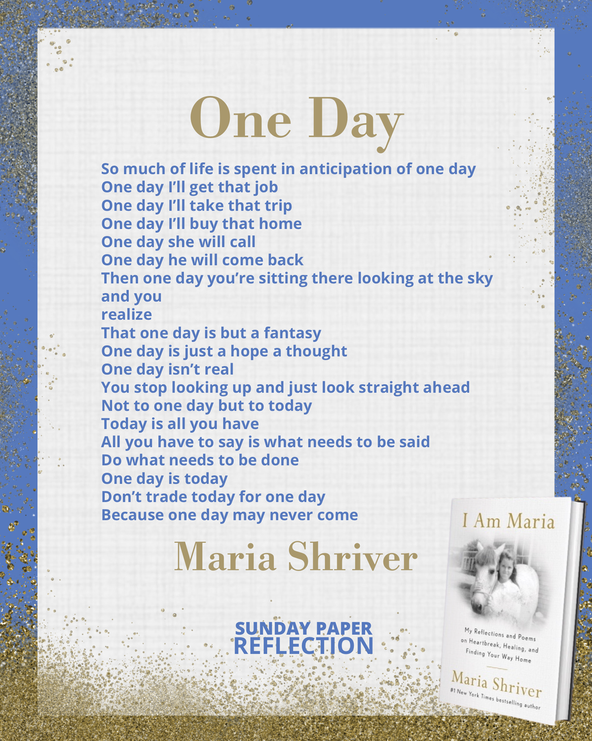 One Day by Maria Shriver